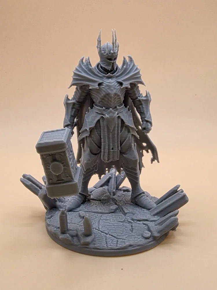 Morgoth Bauglir with Grond - The First Dark Lord - Free 3D Print Model ...