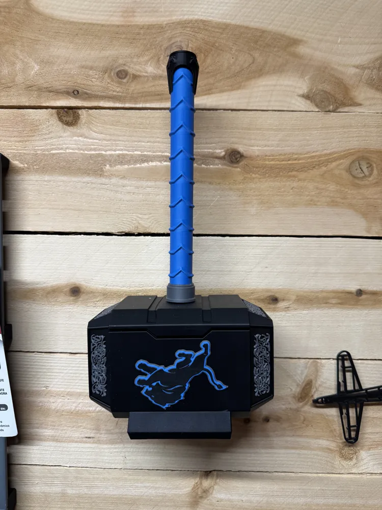Thor Hammer Display Rack - Free 3D Print Model - MakerWorld