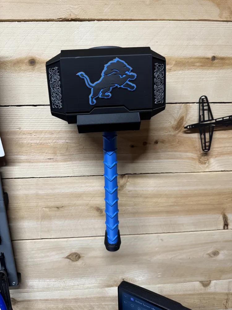 Thor Hammer Display Rack - Free 3D Print Model - MakerWorld