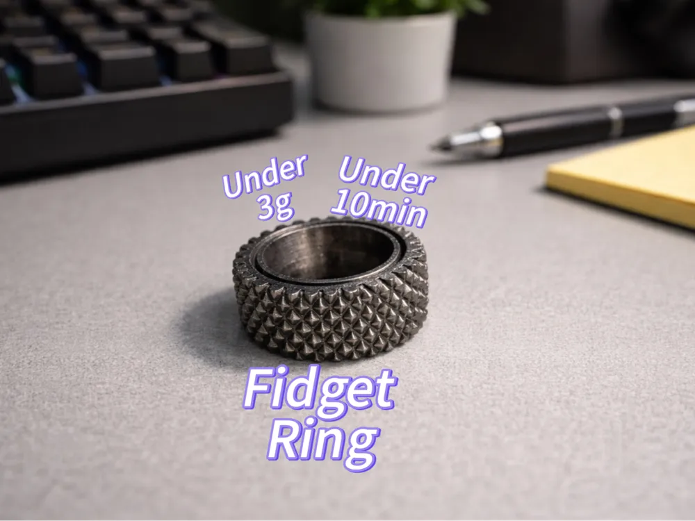 Fidget Spinner Ring - Free 3D Print Model - MakerWorld