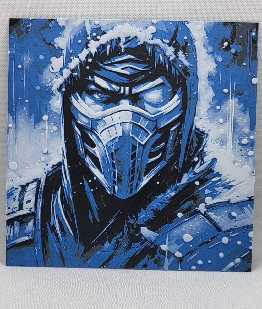 Mortal Kombat Sub-Zero Hueforge by PLAYERFORGE - MakerWorld