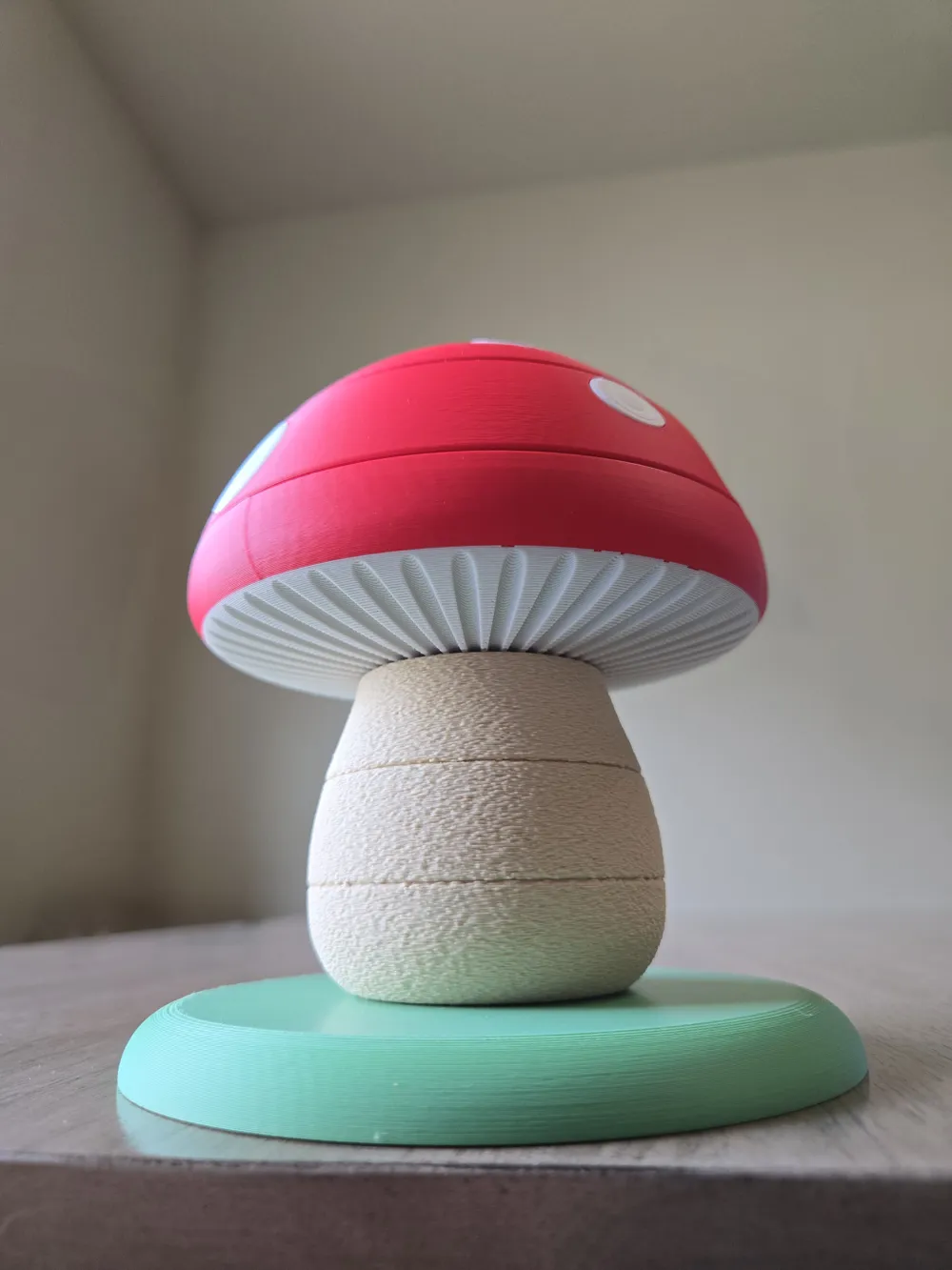 Spinning stackable mushroom toy - Free 3D Print Model - MakerWorld