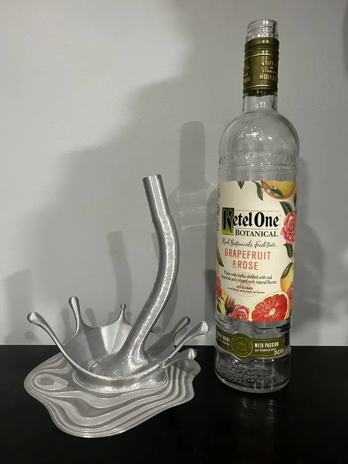 Floating Bottle Splash Stand – Illusion Sculpture by Timberlake ...