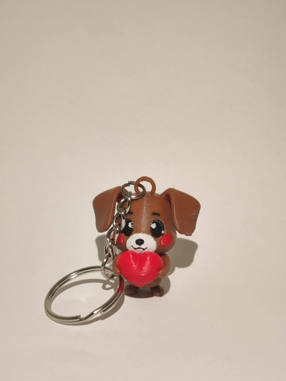 Cute animals holding hearts keychains by Below3D MakerWorld: Download Free 3D Models