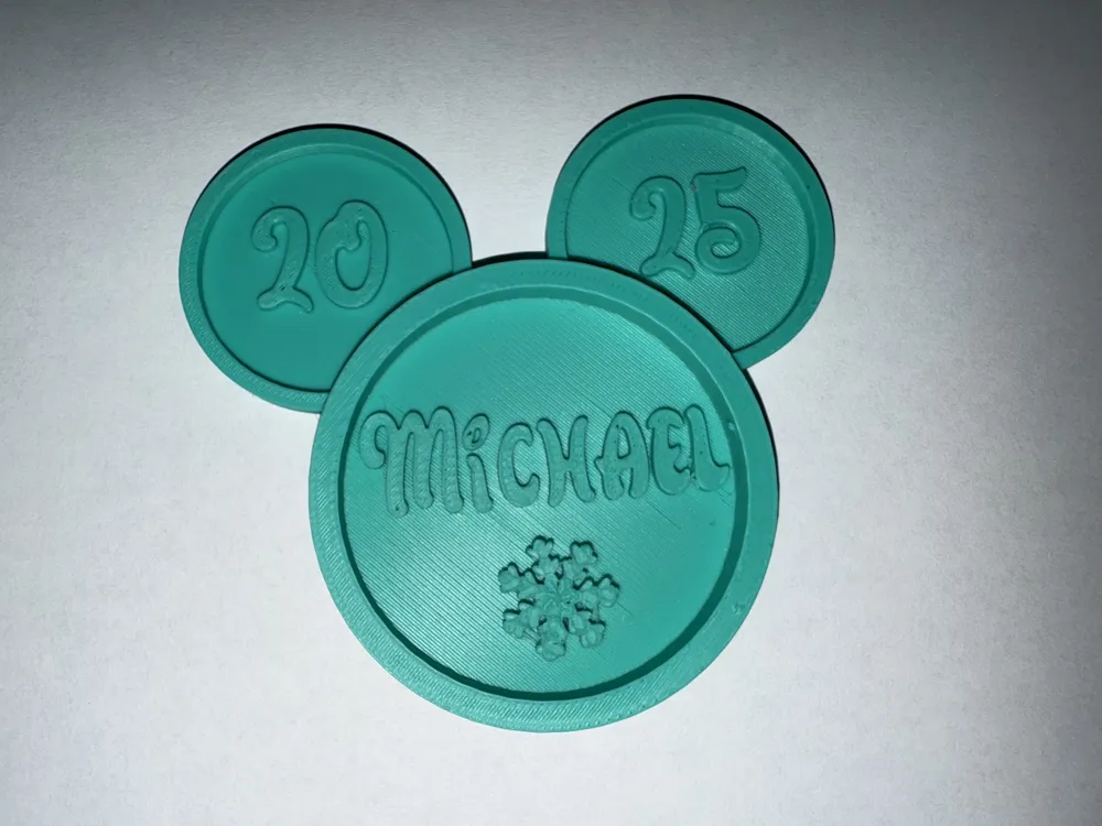 Mickey Mouse Ears Name Plate by MEC823 MakerWorld: Download Free 3D Models