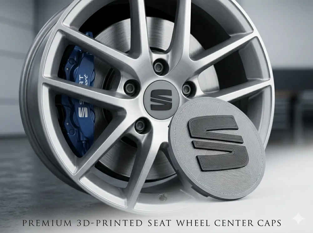 Seat Wheel Center Cap 54mm | 3D Print STL - Free 3D Print Model ...