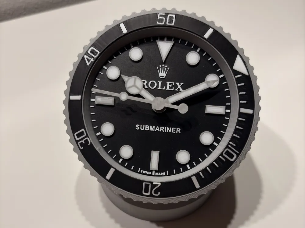 Rolex Desk Clock - Free 3D Print Model - MakerWorld
