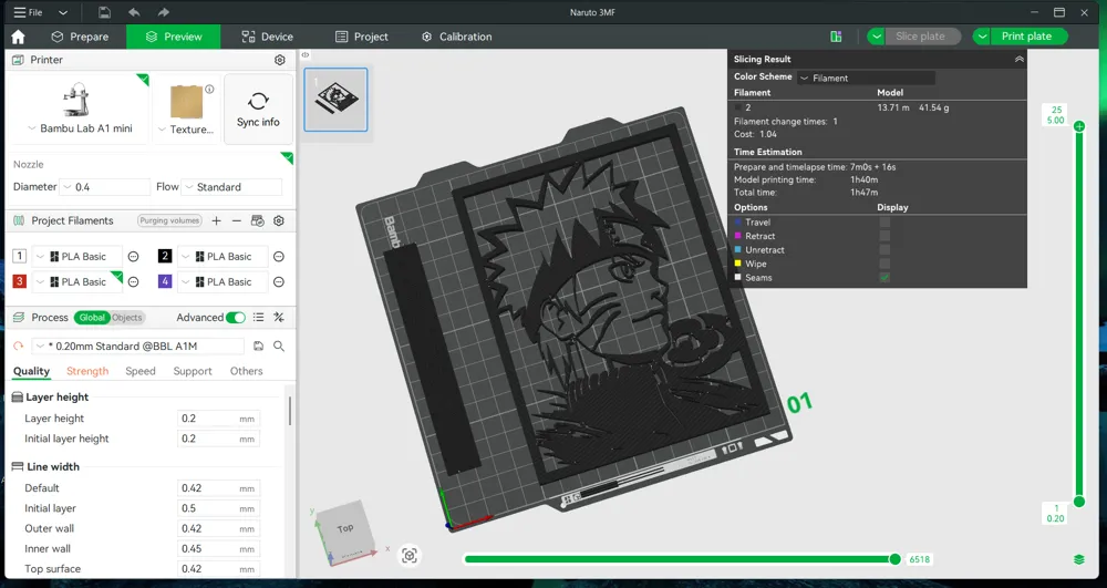 Naruto Picture - Wall Art - Free 3D Print Model - MakerWorld