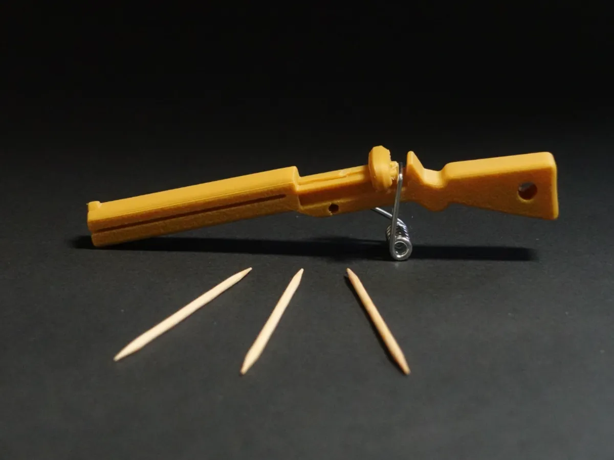 Clothespin Spring Toothpick Launcher - Free 3D Print Model - MakerWorld