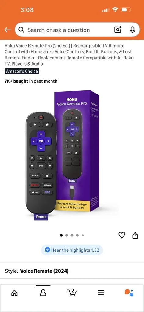Roku Voice Remote Replacement Cover - Free 3D Print Model - MakerWorld