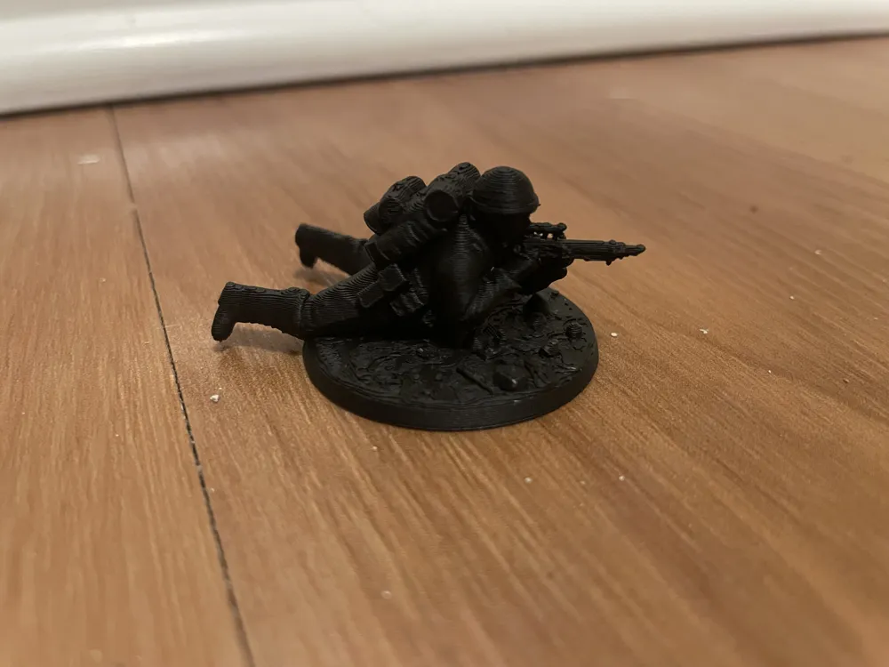 WW2 Tabletop Wargame Mini - Prone Soldier - Free 3D Print Model ...
