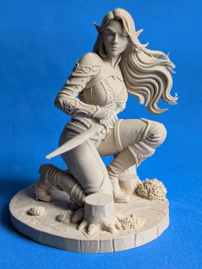 female elf thief miniatur - Free 3D Print Model - MakerWorld
