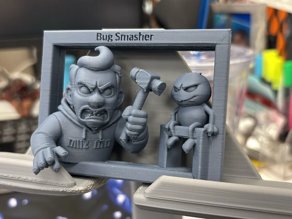Bug Smasher Art - Free 3D Print Model - MakerWorld