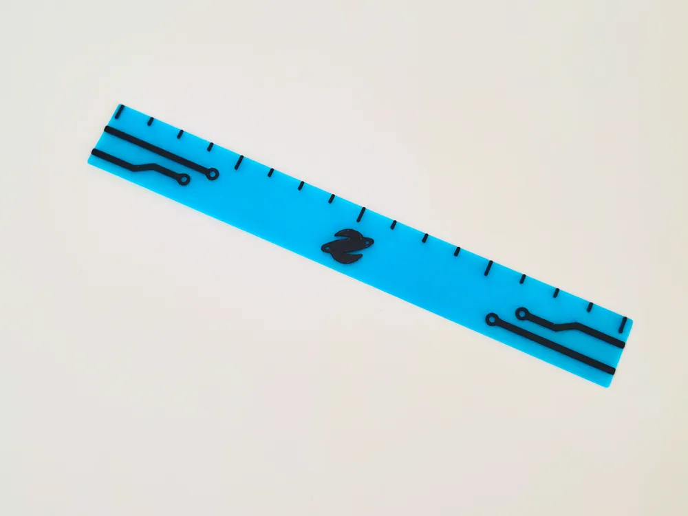 Modern Tech Ruler | 3D Printed Circuit Design - Free 3D Print Model ...