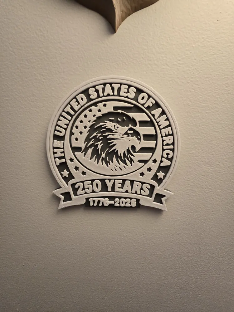 USA 250 Years - Wall Art - Free 3D Print Model - MakerWorld