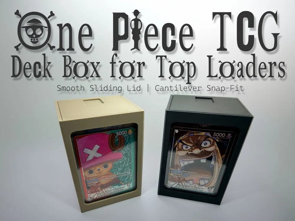 Boîte de Deck One Piece TCG pour Top Loaders - Modèle d'Impression 3D ...