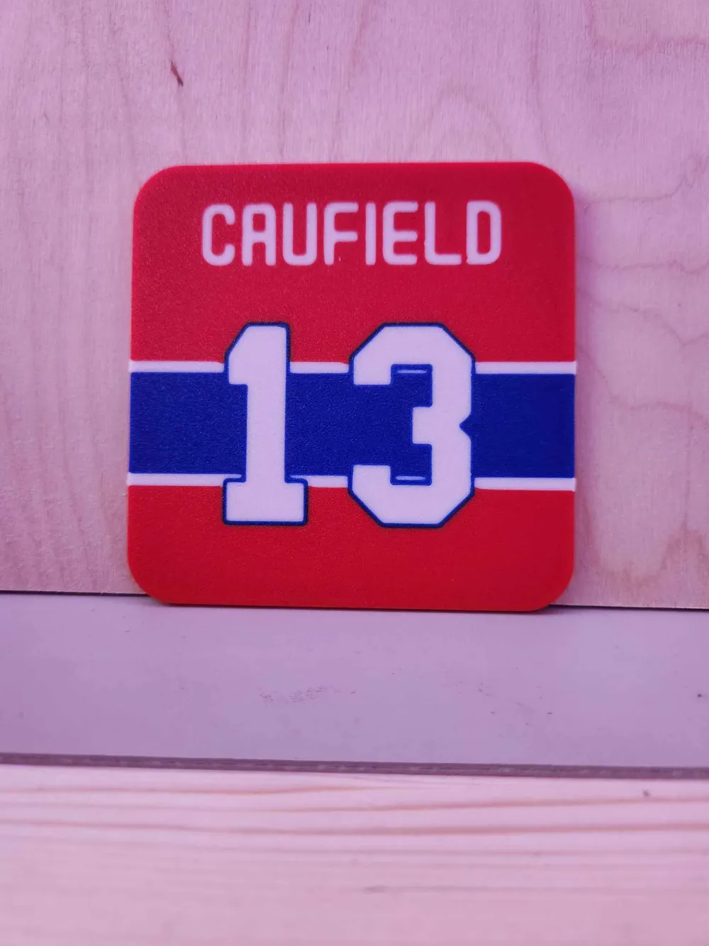 NHL Coaster - COLE CAUFIELD 13 - Free 3D Print Model - MakerWorld