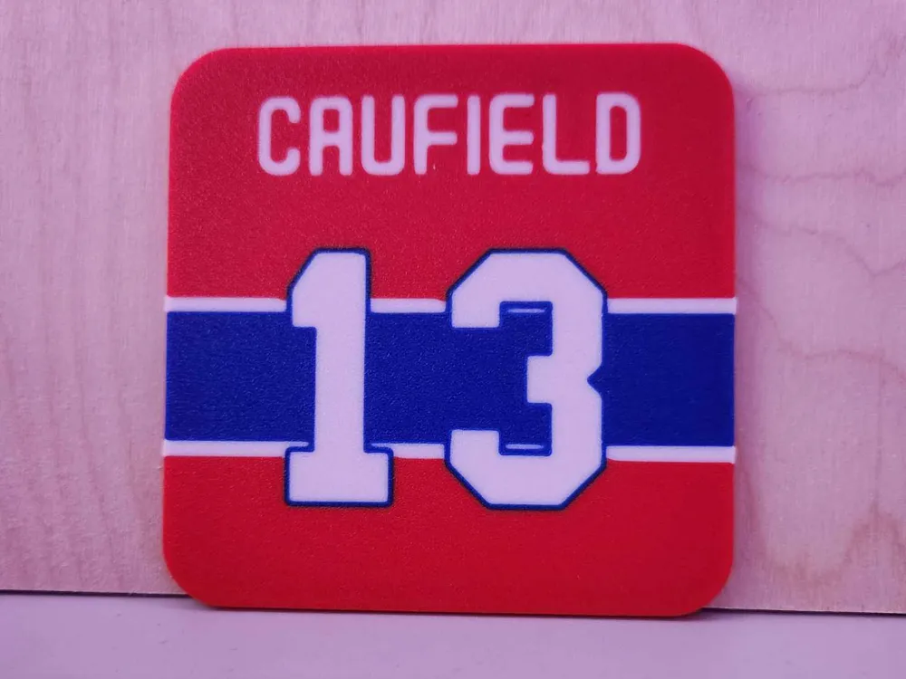 NHL Coaster - COLE CAUFIELD 13 by thenours - MakerWorld