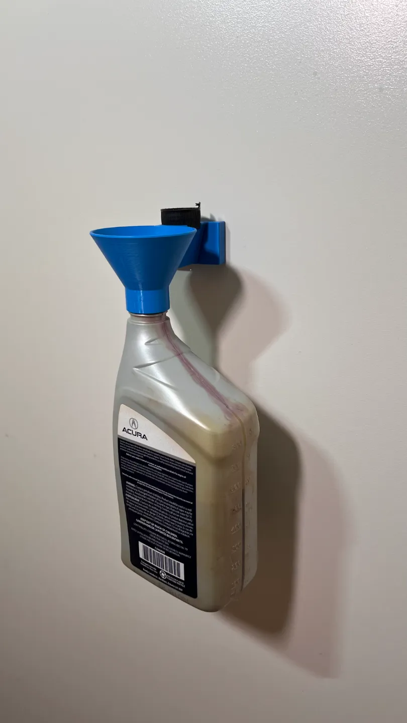 oil funnel drip catching mount v2 by BartmanEH - MakerWorld