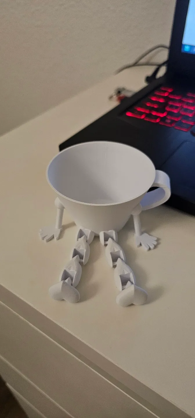 Cup of espresso with flexi HEART legs. by mixersnkMakerWorld: Download ...