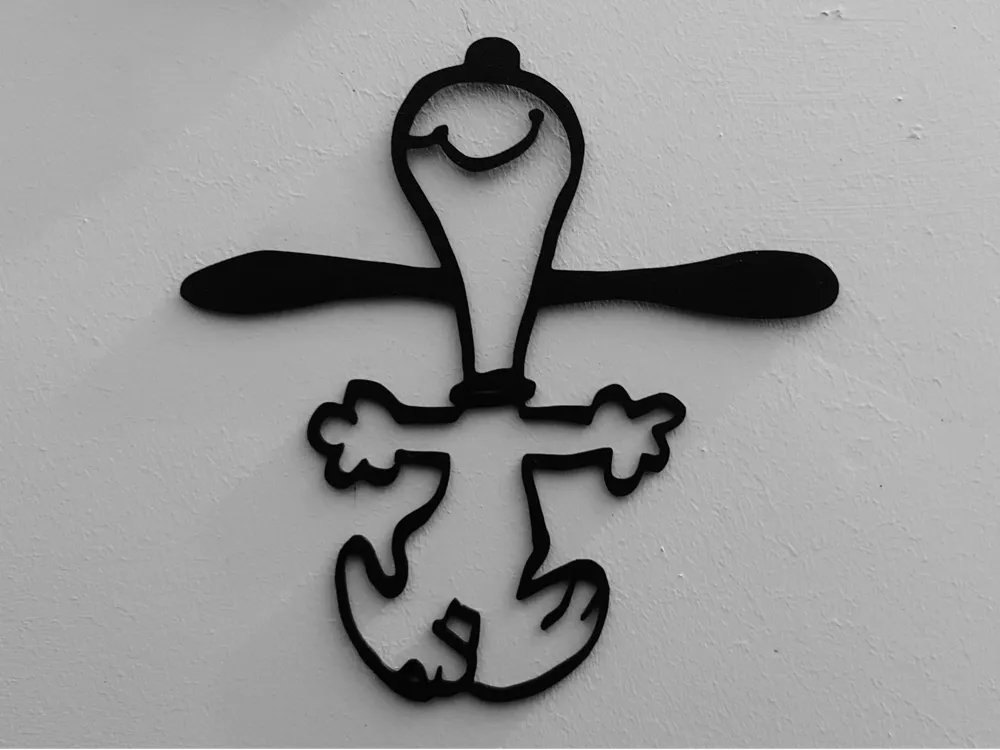 Snoopy big hug wall decor by RandomGuy MakerWorld: Download Free 3D Models