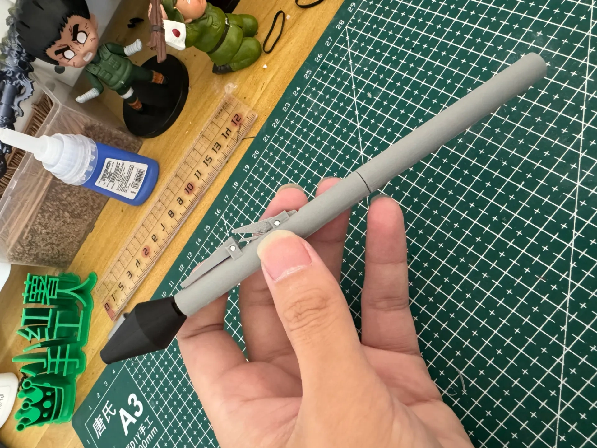 Mini Iron Fist Rocket Launcher (Ballpoint Pen Spring Powered) can ...