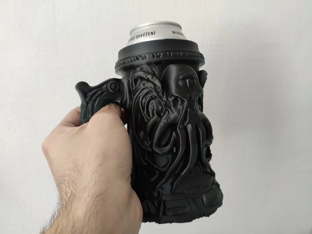 Cthulhu Can Holder (0.5L + 12oz Cans) - Beer mug by RUMcajz MakerWorld ...