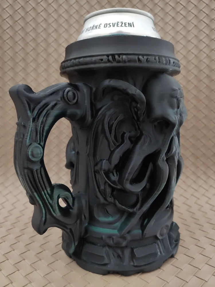 Cthulhu Can Holder (0.5L + 12oz Cans) - Beer mug by RUMcajz MakerWorld ...