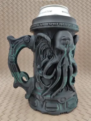 Cthulhu Can Holder (0.5L + 12oz Cans) - Beer mug by RUMcajz MakerWorld ...