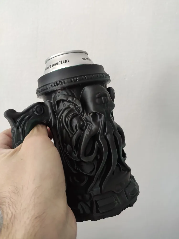 Cthulhu Can Holder (0.5L + 12oz Cans) - Beer mug by RUMcajz MakerWorld ...