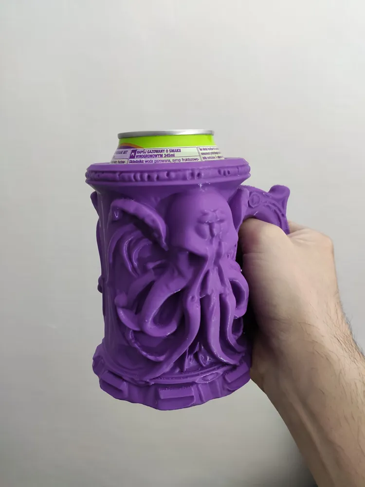 Cthulhu Can Holder (0.5L + 12oz Cans) - Beer mug by RUMcajz MakerWorld ...