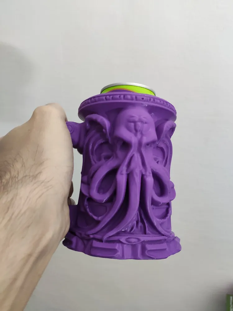 Cthulhu Can Holder (0.5L + 12oz Cans) - Beer mug by RUMcajz MakerWorld ...