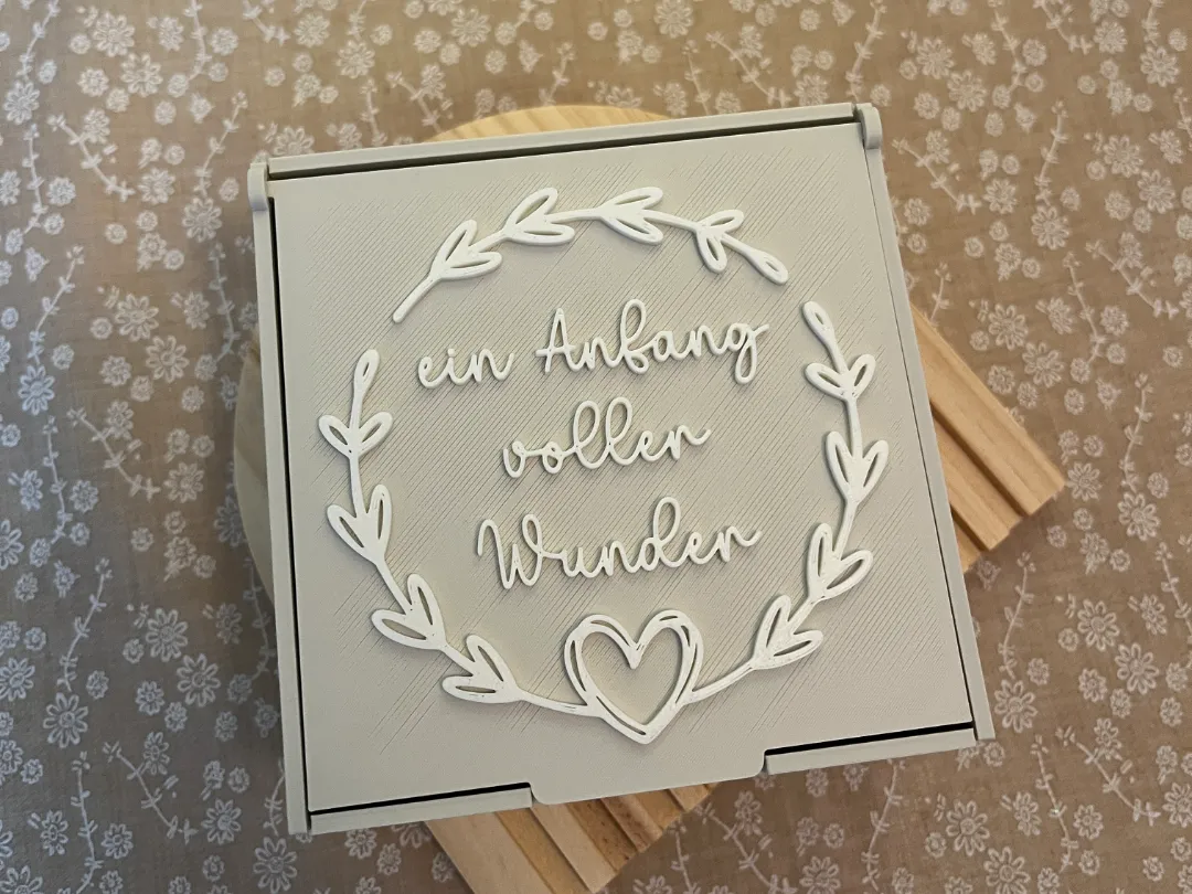 Baby Photo Milestone Box - Free 3D Print Model - MakerWorld
