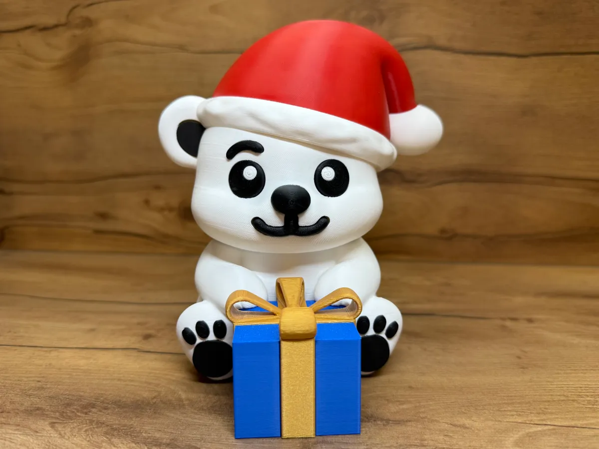 Mehrteiliger Weihnachtsbär ohne AMS – Kostenloses 3D-Druckmodell ...