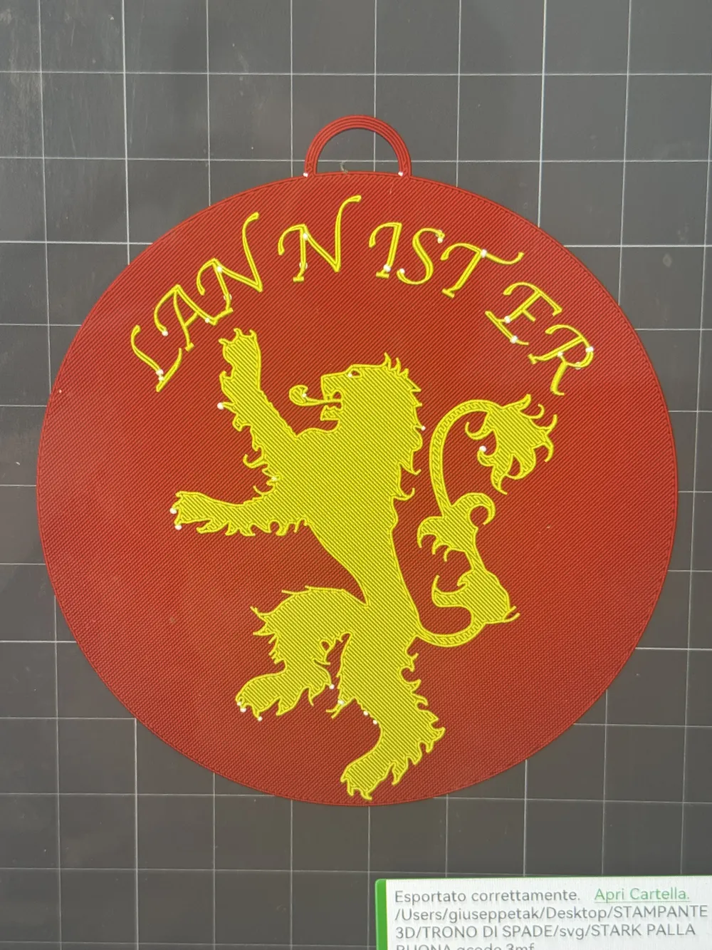 Lannister - 冰與火之歌 - 裝飾 - 免費 3D 列印模型 - MakerWorld