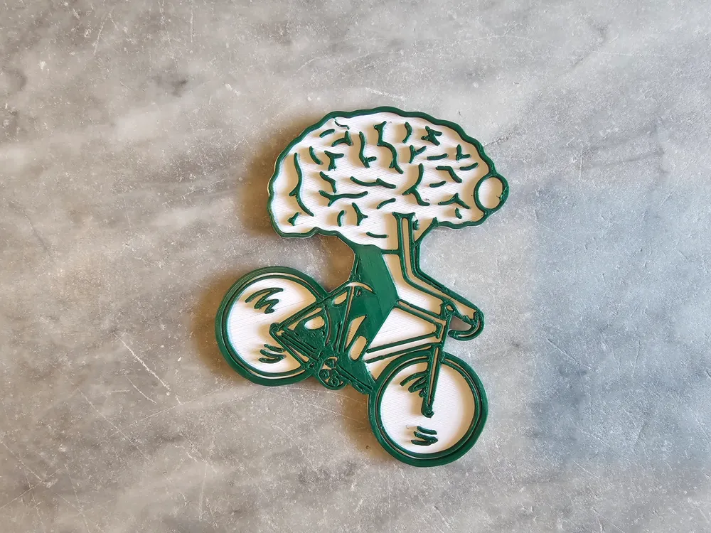 Brain bike exercise badge by dubmehard - MakerWorld