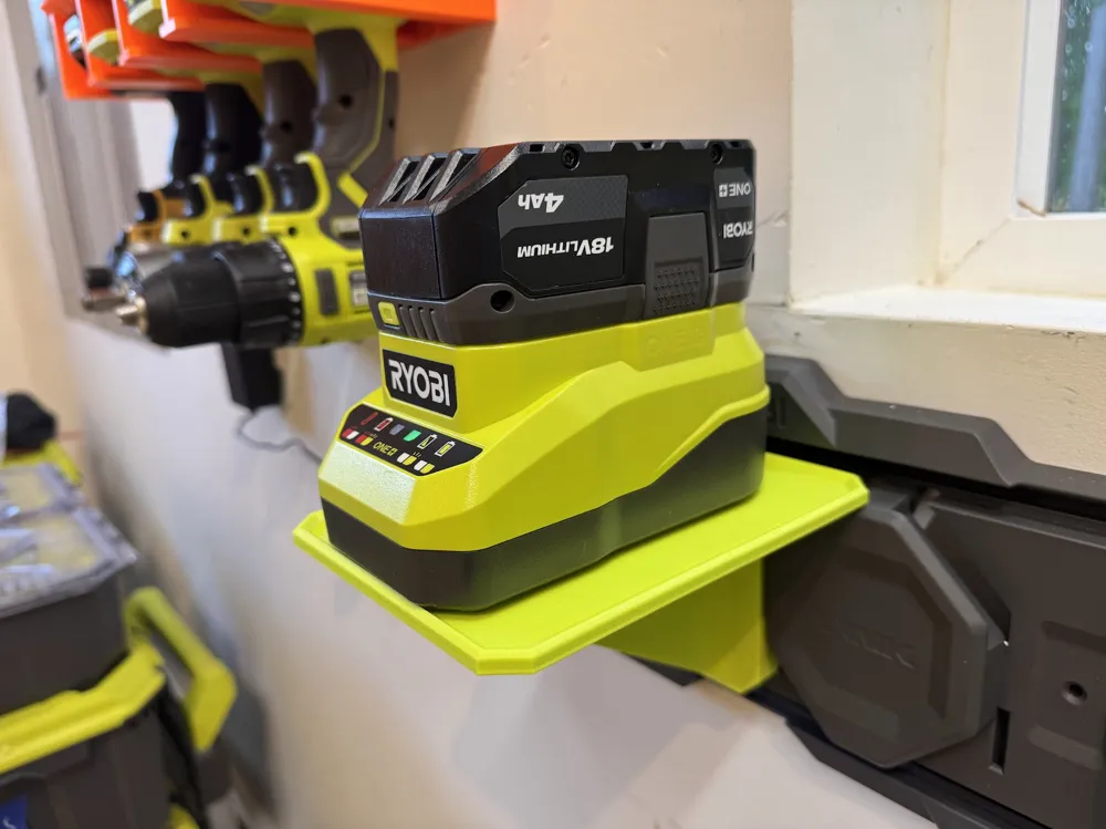 Ryobi link battery shelf by igloopup MakerWorld: Download Free 3D Models