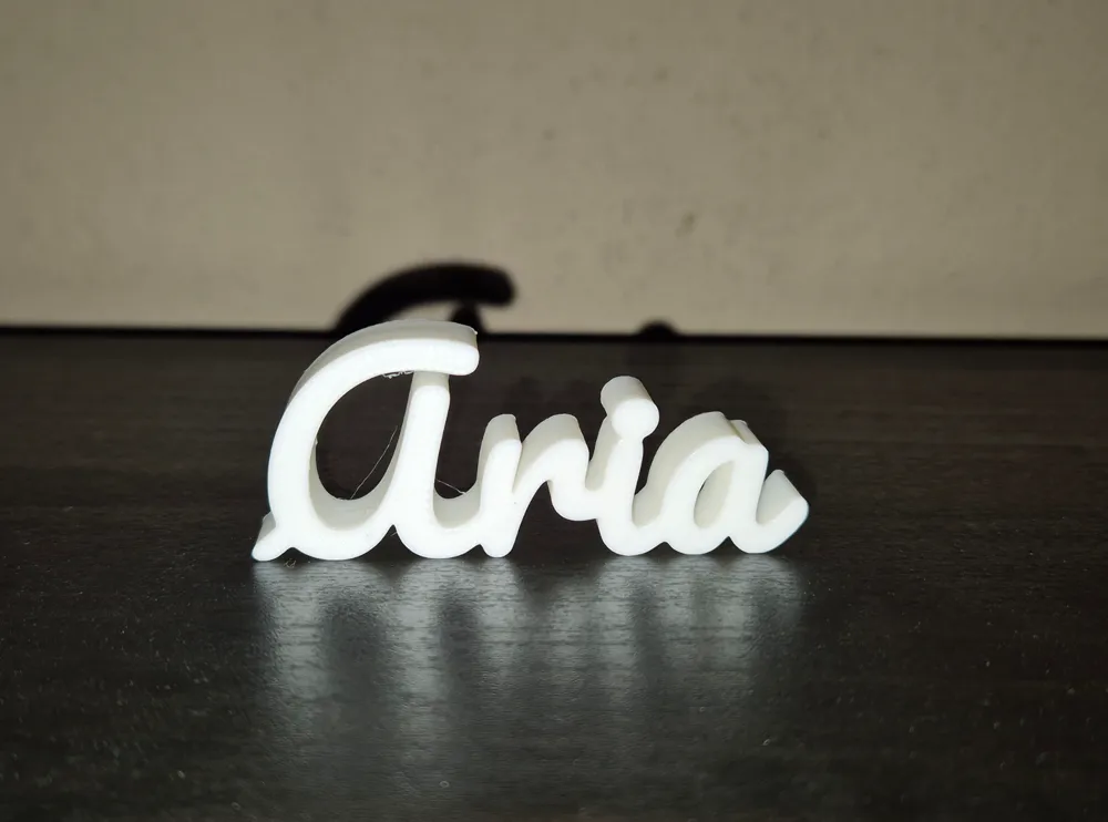 Aria Name Sign Display Decor by GabT MakerWorld: Download Free 3D Models