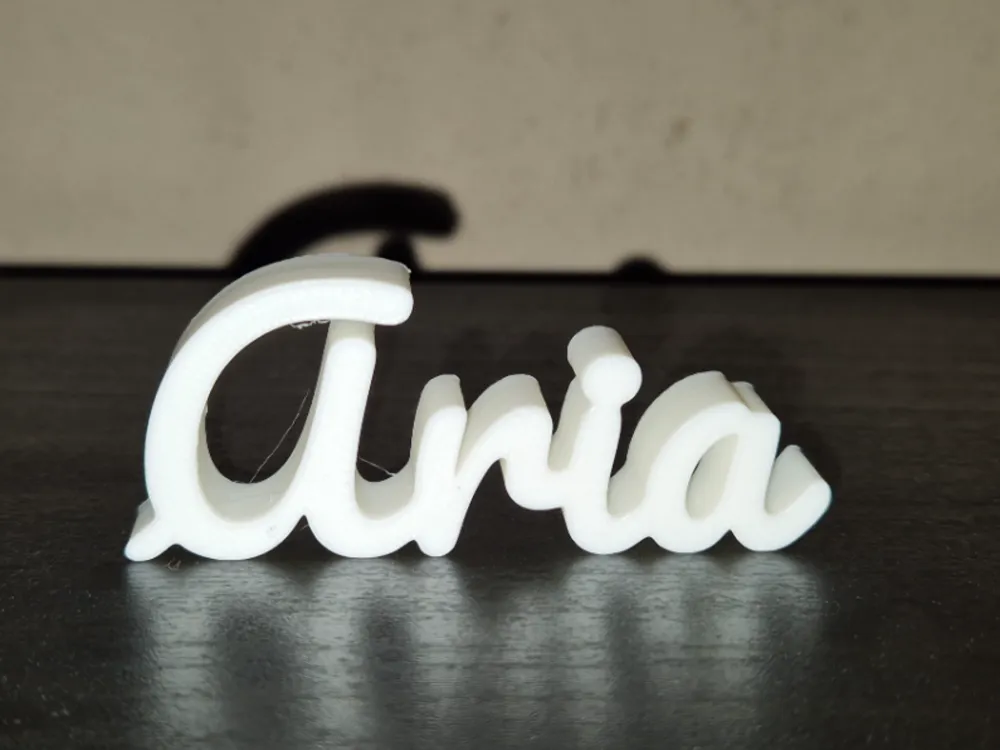 Aria Name Sign Display Decor by GabT MakerWorld: Download Free 3D Models