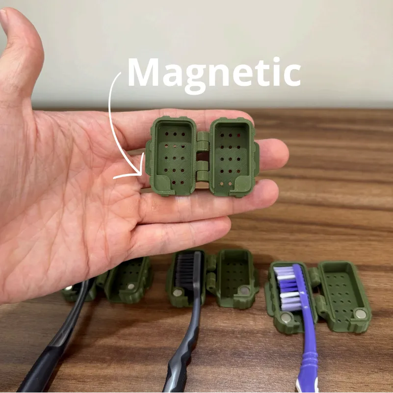 Magnetic Toothbrush travel case - Free 3D Print Model - MakerWorld