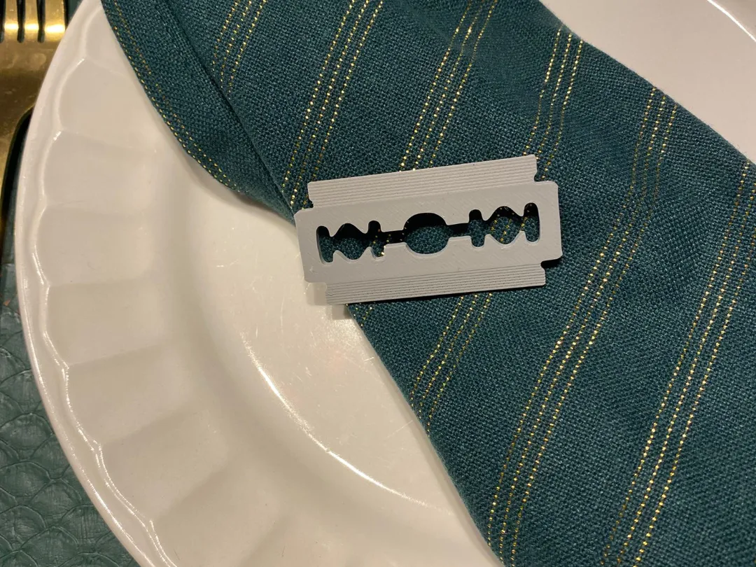 Razor blade - Napkin holder - Free 3D Print Model - MakerWorld