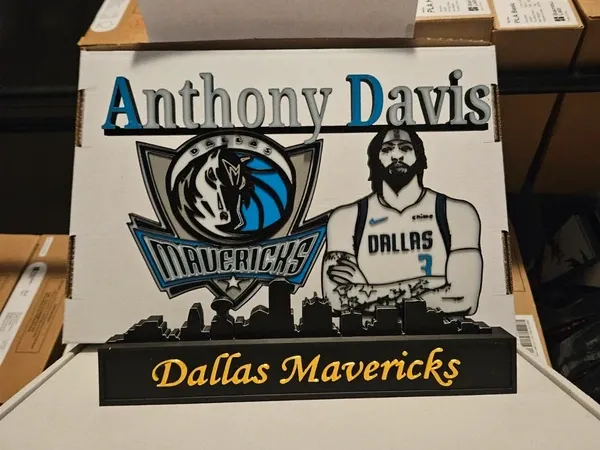 NBA Dallas Mavericks Anthony Davis display skyline - Free 3D Print ...