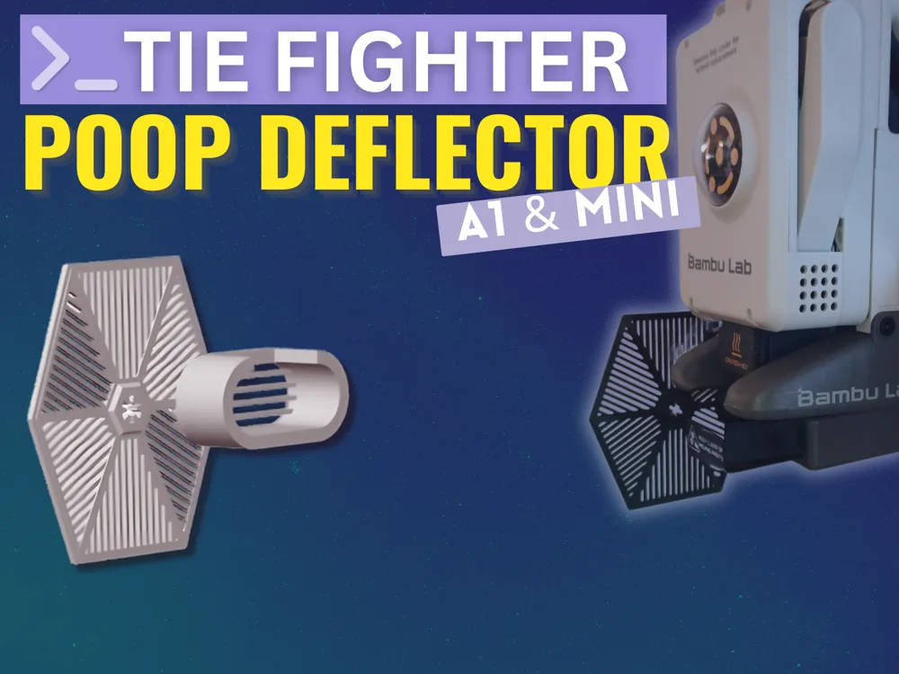 A1 Tie Fighter poop deflector by Botolo - MakerWorld