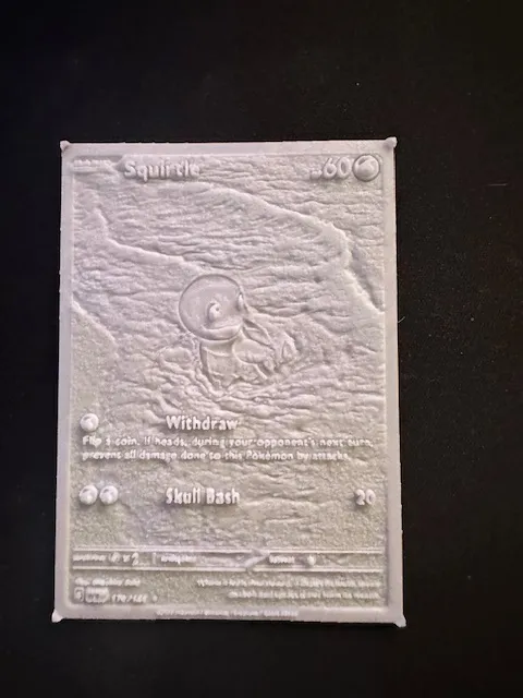 Squirtle (151 Full Art) Pokemon Card Lithophane by thatguy08 - MakerWorld