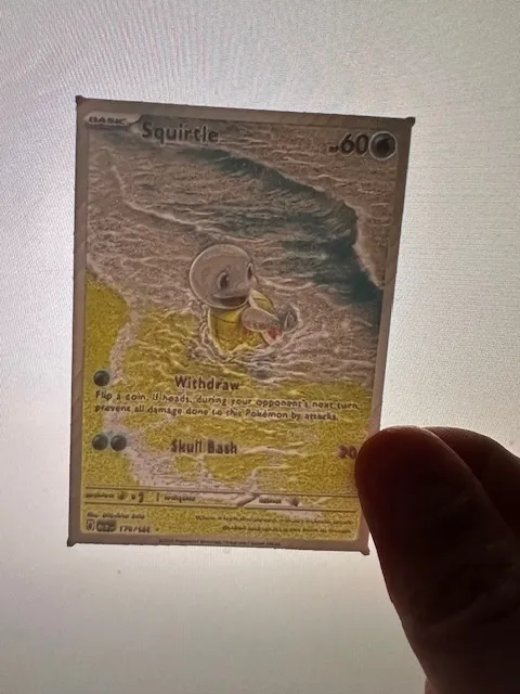 Squirtle (151 Full Art) Pokemon Card Lithophane by thatguy08 - MakerWorld
