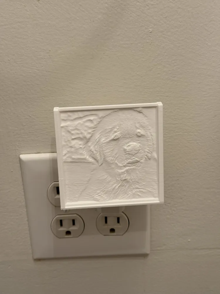 Custom Lithophane Night-Light Holder (80×80 mm) - Free 3D Print Model ...
