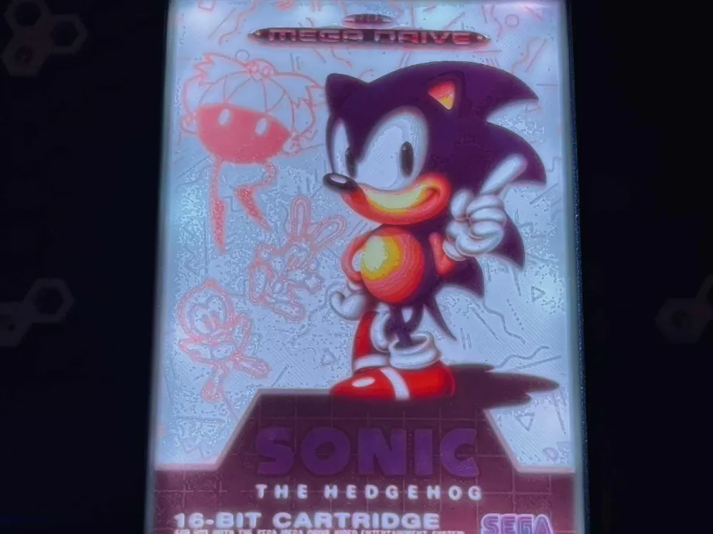 sonic colour lithophane - Free 3D Print Model - MakerWorld