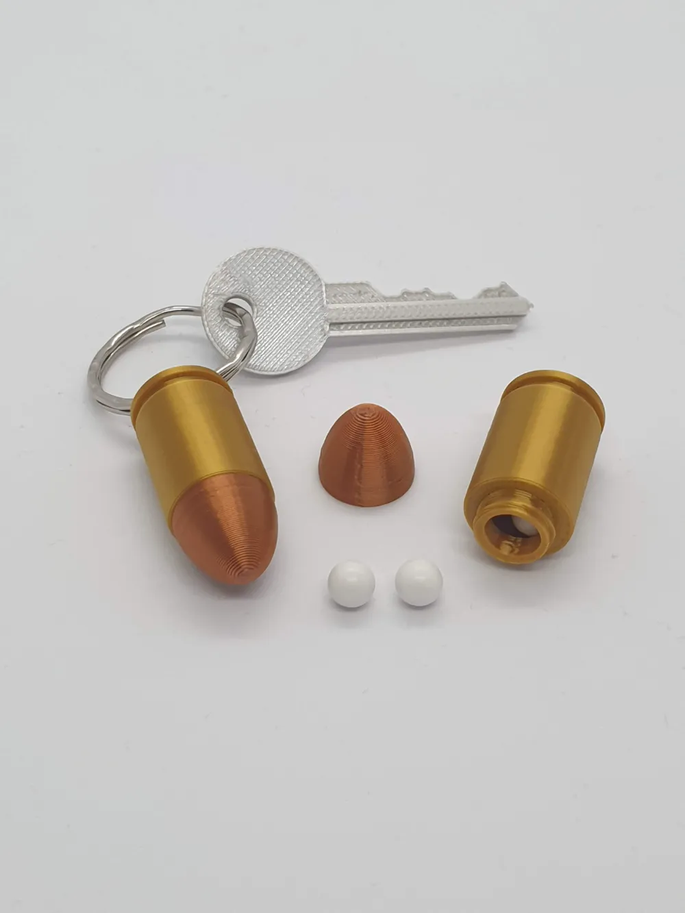 Bullet Keychain Stash Container by Jaatinen3D MakerWorld: Download Free ...