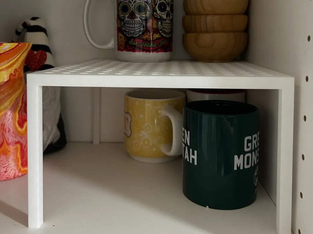 Cabinet Stackable Shelf Organizer - Free 3D Print Model - MakerWorld