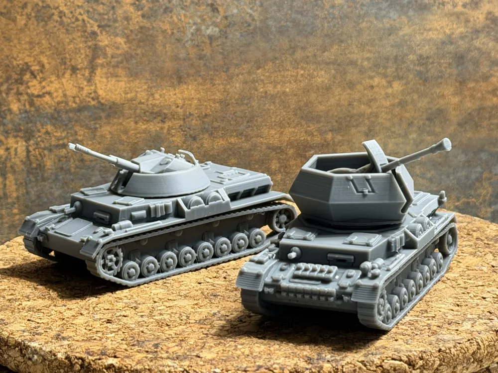 Flakpanzer IV Ostwind Anti-Aircraft Tank - 1/72 Scale - Free 3D Print ...